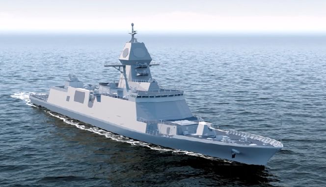 해군 최신예 3600톤급 호위함 '충남함(FFG-828)' 진수식 거행